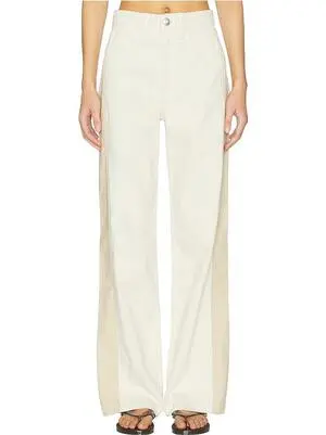 Rag & Bone Logan Spliced Wide Leg - Two Tone Stone