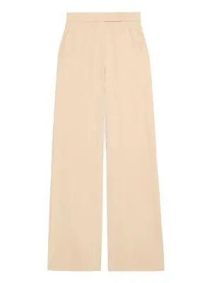Max Mara Wool-twill Wide-leg Pants - Beige
