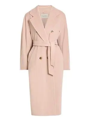 Max Mara Madame Double-breasted Wool And Cashmere-blend Coat - Blush