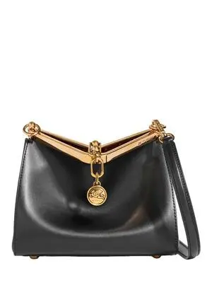 Etro Leather Shoulder Bag - Black