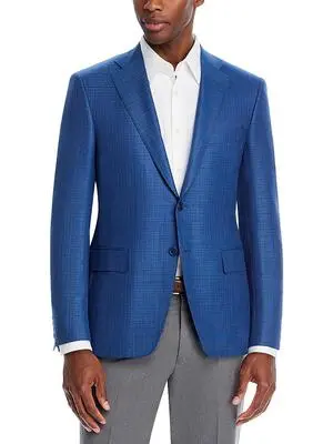 Canali Siena Basketweave Sport Coat - Blue