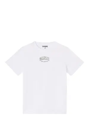 GANNI T-shirt With Logo - White