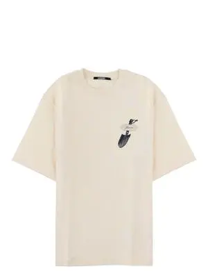 Jacquemus T-shirt "leather - White