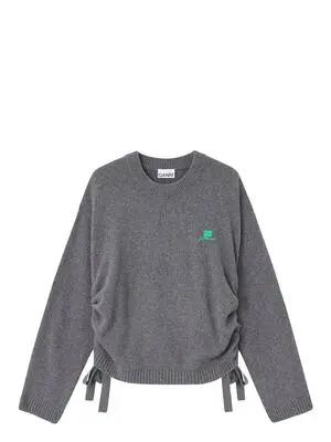 GANNI Wool Blend Sweater - Charcoal