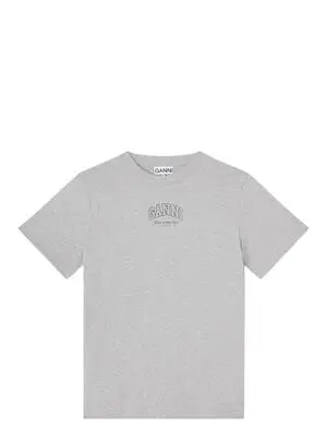 GANNI T-shirt With Logo - Grey