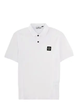 Stone Island Polo With Logo - White