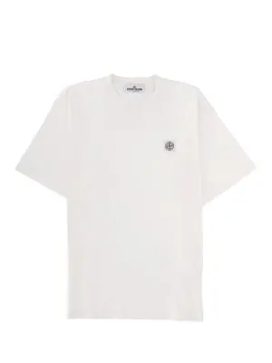 Stone Island T-shirt With Logo Patch White