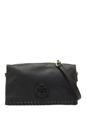 TORY BURCH Fold-Over Leather Crossbody Bag