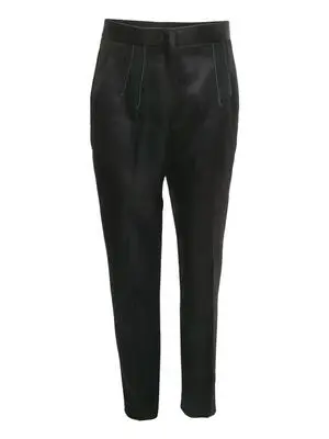 Emilio Pucci Contrast-stitch Trousers - Black