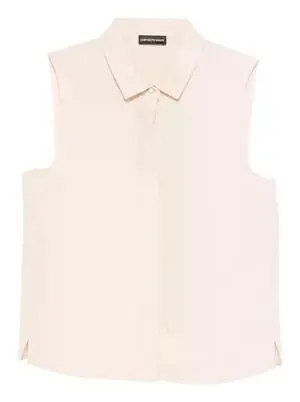 Emporio Armani Sleeveless Shirt - Neutrals