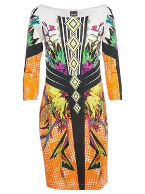 Just Cavalli Geometric-pattern Midi Dress - Orange