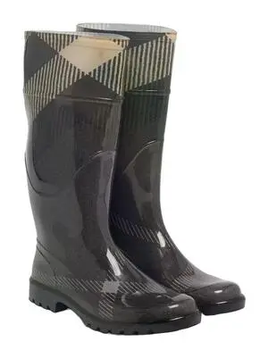 Burberry House Check Rain Boots - Green