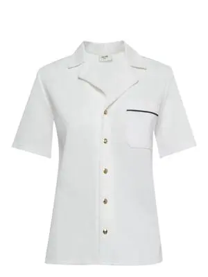 Celine Button Shirt - White