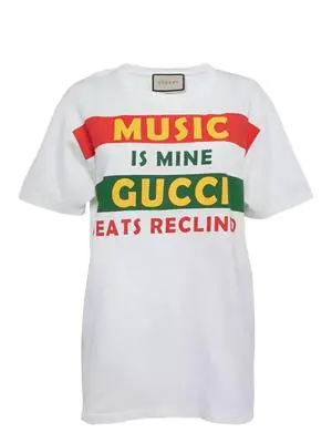 Gucci Cotton Oversized T-shirt - White