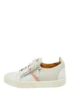 GIUSEPPE ZANOTTI Frankie Leather Lace-up Sneakers - White