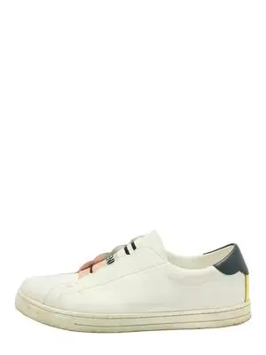 Fendi Leather Sneakers - White