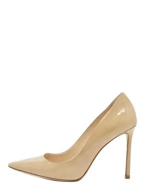JIMMY CHOO Leather Pointed-toe Pumps - Neutrals