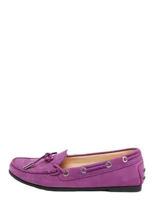 TOD'S Gommino Lace-up Loafers - Purple