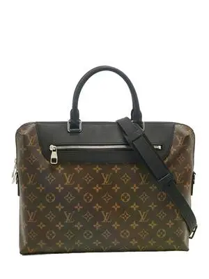 LOUIS VUITTON Monogram Macassar Leather Bag - Brown