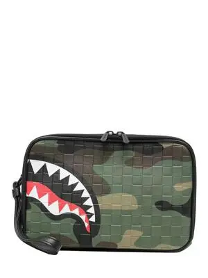 SPRAYGROUND Camouflage-pattern Wash Bag - Green