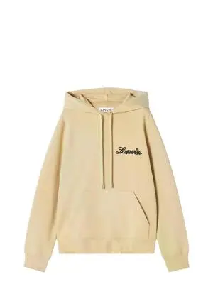 LANVIN Logo-detail Hooded - Neutrals