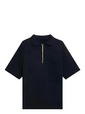 FORTELA Laight Zip Pocket Polo Shirt - Blue