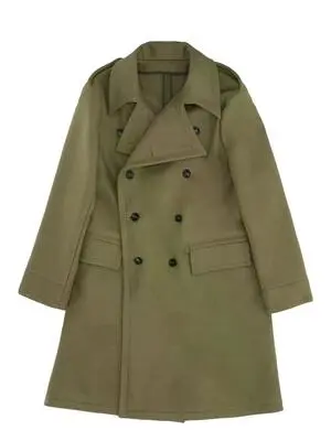 FORTELA Winston Double-breasted Coat - Green