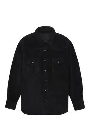 FORTELA Linda Suede Shirt - Black