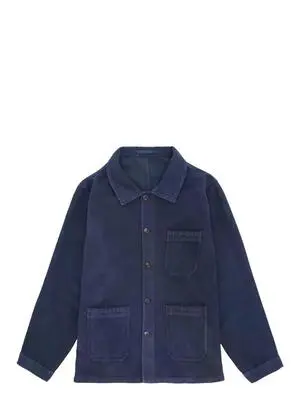 FORTELA Buttoned Patch-pocket Jacket - Blue