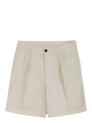 FORTELA Cotton Bermuda Shorts - Neutrals