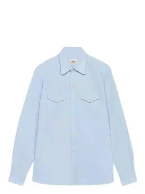 FORTELA Tex2 Patch-pockets Shirt - Blue
