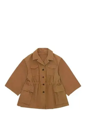 FORTELA Patch-pocket Sahariana Jacket - Brown