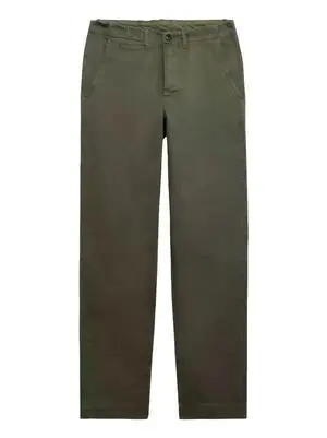FORTELA Herringbone Trousers - Green