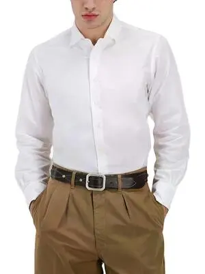 FORTELA Oxford Chest Pocket Shirt - White