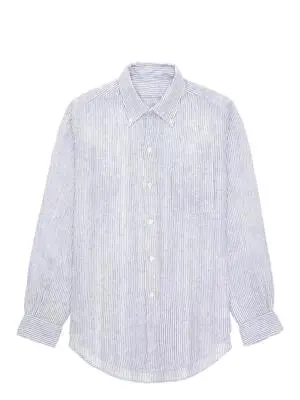 FORTELA King Striped Chest-pocket Shirt - White