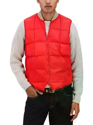 FORTELA Quilted Zip-fastening Gilet - Red