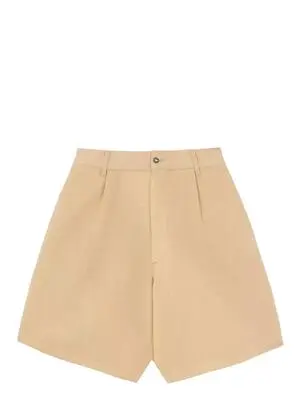 FORTELA Julian Buttoned Back-pocket Bermuda Shorts - Neutrals