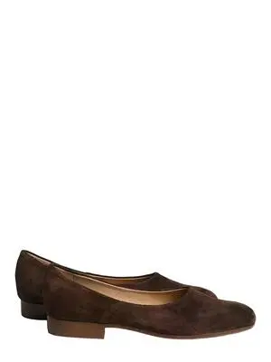 FORTELA Suede Slip-on Slippers - Brown
