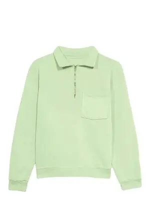FORTELA Yale Zip Chest-pocket Polo Shirt - Green