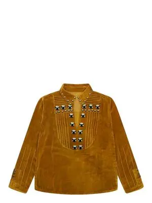 FORTELA Fortela Brenda Studded Velvet Shirt