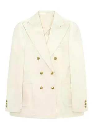 FORTELA Double-breasted Blazer - White