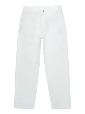 FORTELA Patch Pocket Wide-leg Trousers - White