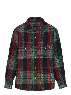 FORTELA Plaid Overshirt - Black