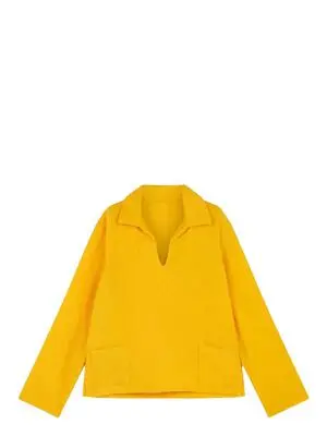FORTELA Franco2 V-Neck Pocket Sweater Yellow
