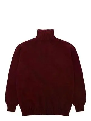 FORTELA Shetland Turtleneck Sweater - Red
