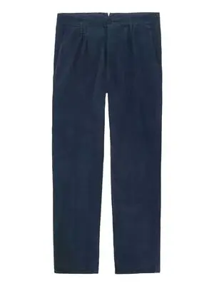 FORTELA Corduroy Welt-pocket Trousers - Blue