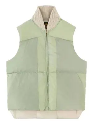 FORTELA Quilted-pattern Gilet - Green