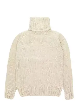 FORTELA Knitted Roll Neck Sweater - Neutrals