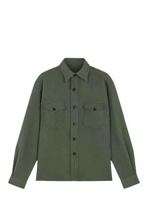 FORTELA Kenny Front-pocket Overshirt - Green