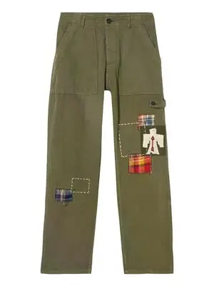 FORTELA Jacey Patchwork Trousers - Green
